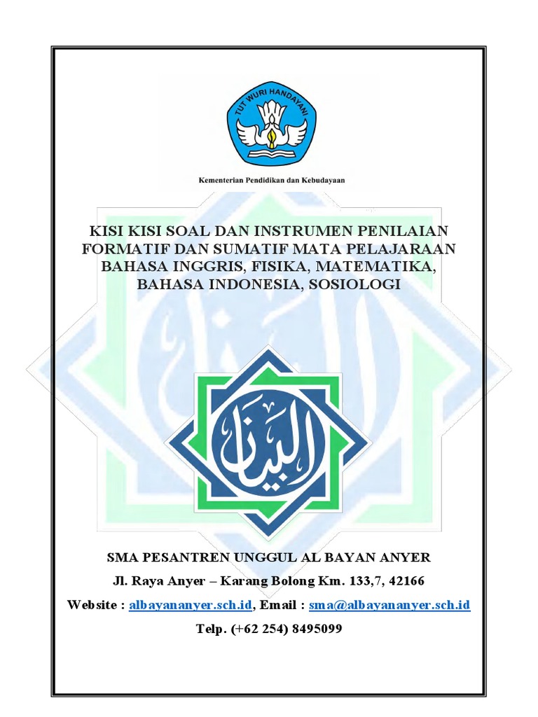 Kisi Kisi Soal Dan Instrumen Penilaian | PDF