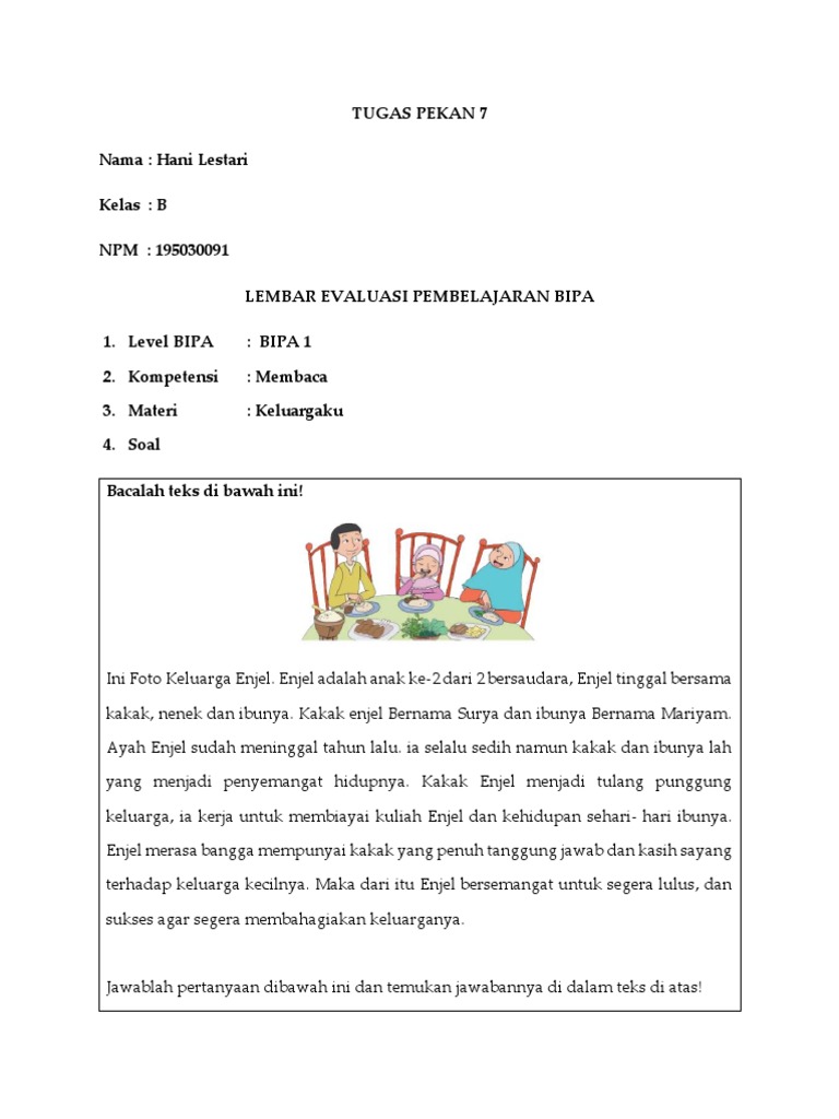 Hani Lestari Uts Bipa B Pdf