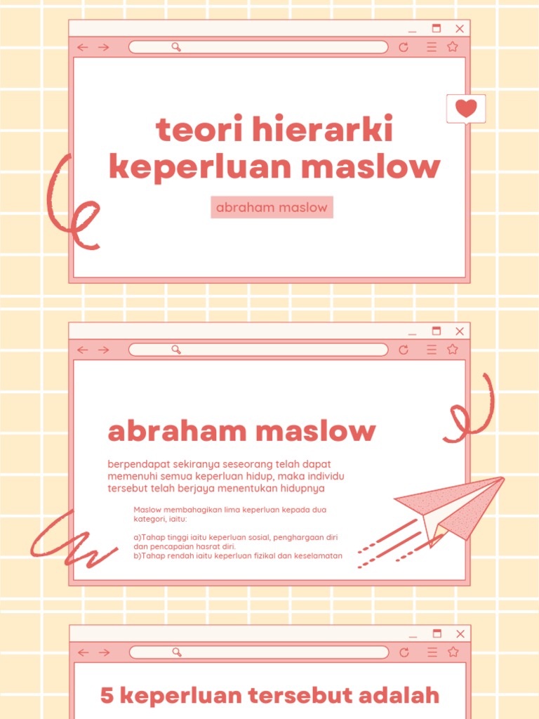 Teori Hierarki Keperluan Maslow | PDF