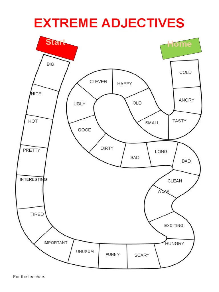 Board Game Extreme Adjectives Boardgames - 124569 | PDF