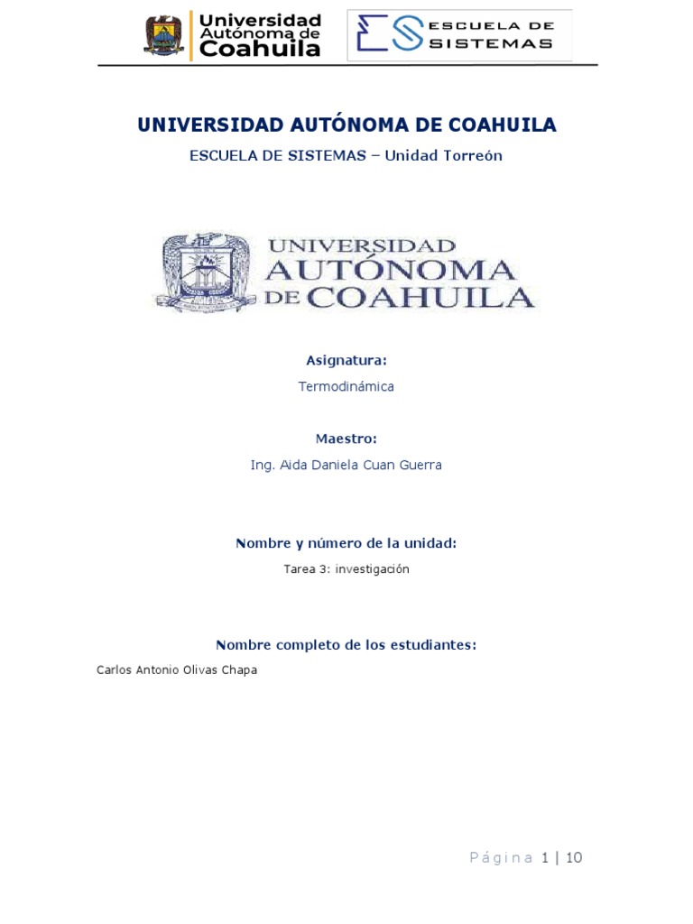 Tarea 3 U2 Termo | PDF | Conduccion termica | Calor