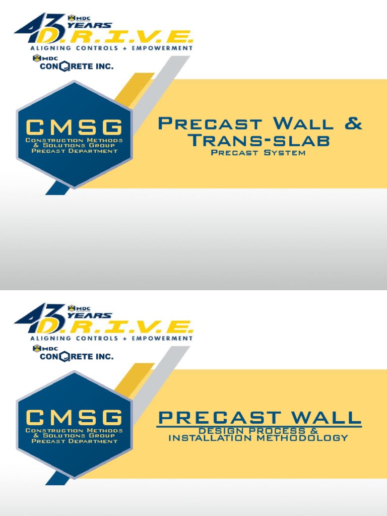 Pcw-Ts-Pcs Design Process 2017 | PDF | Precast Concrete | Concrete