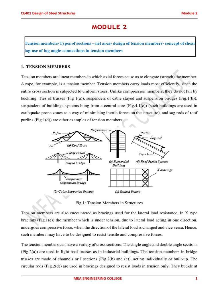 MOD 2 - Theory | PDF | Tension (Physics) | Fracture