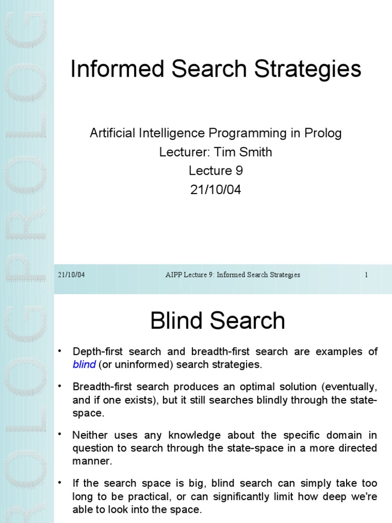 09 Informed Search | PDF | Algorithms And Data Structures | Theoretical Computer Science