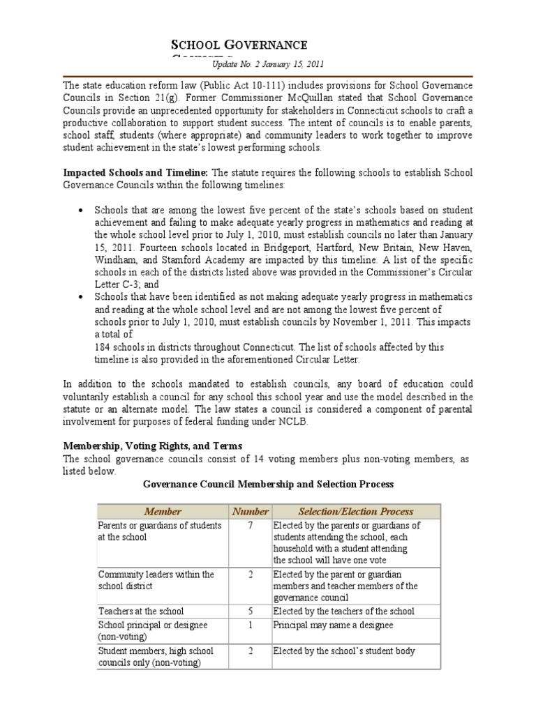 SGC Roles and Responsibilities | PDF | Elementary And Secondary Education Act | Governance