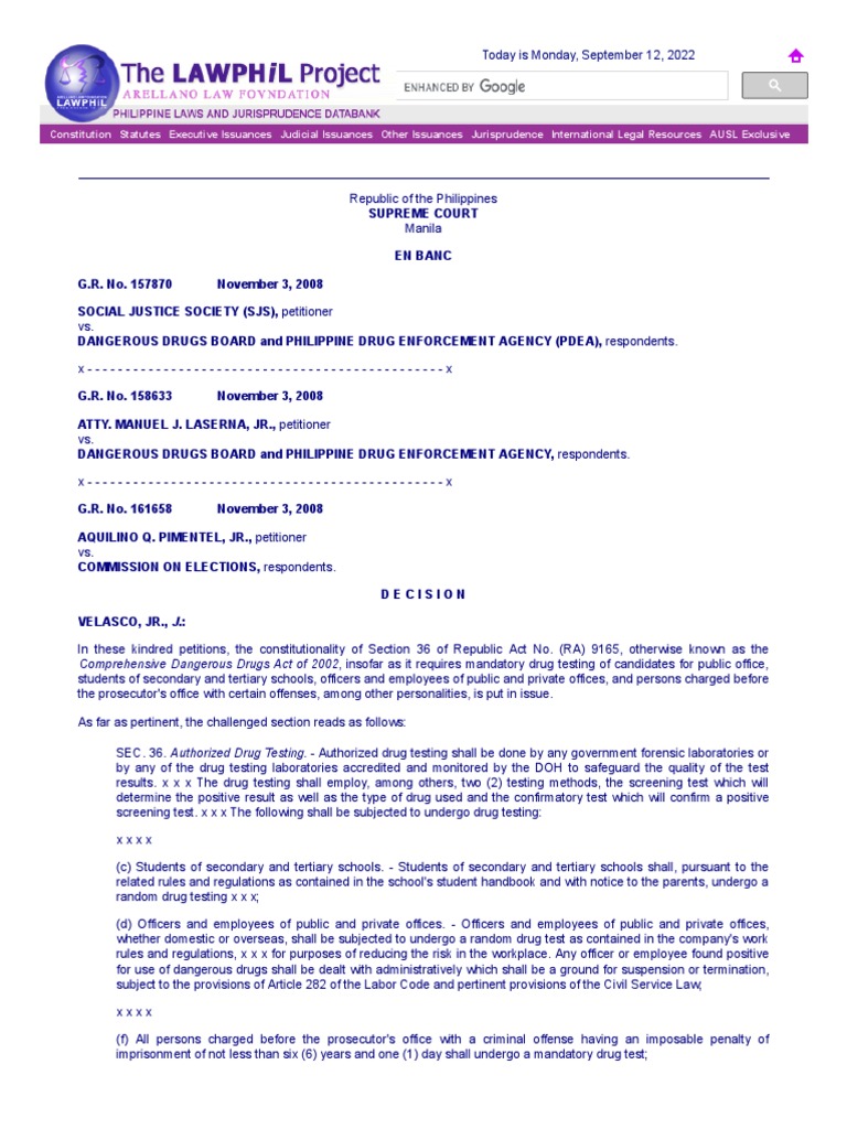 4 G.R. No. 157870 | PDF | Standing (Law) | Search And Seizure