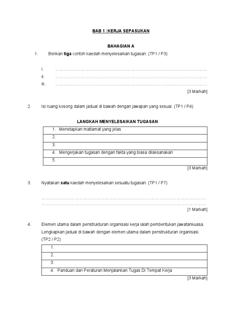 2022-Modul SRT DHL Bab 1 Bahagian A | PDF