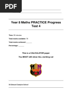 Year 8 Maths Progress Student Book | PDF