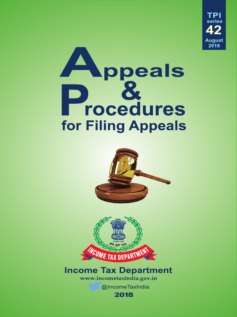 Income Tax Appeal Filing Procedures | PDF | Taxes | Income Tax