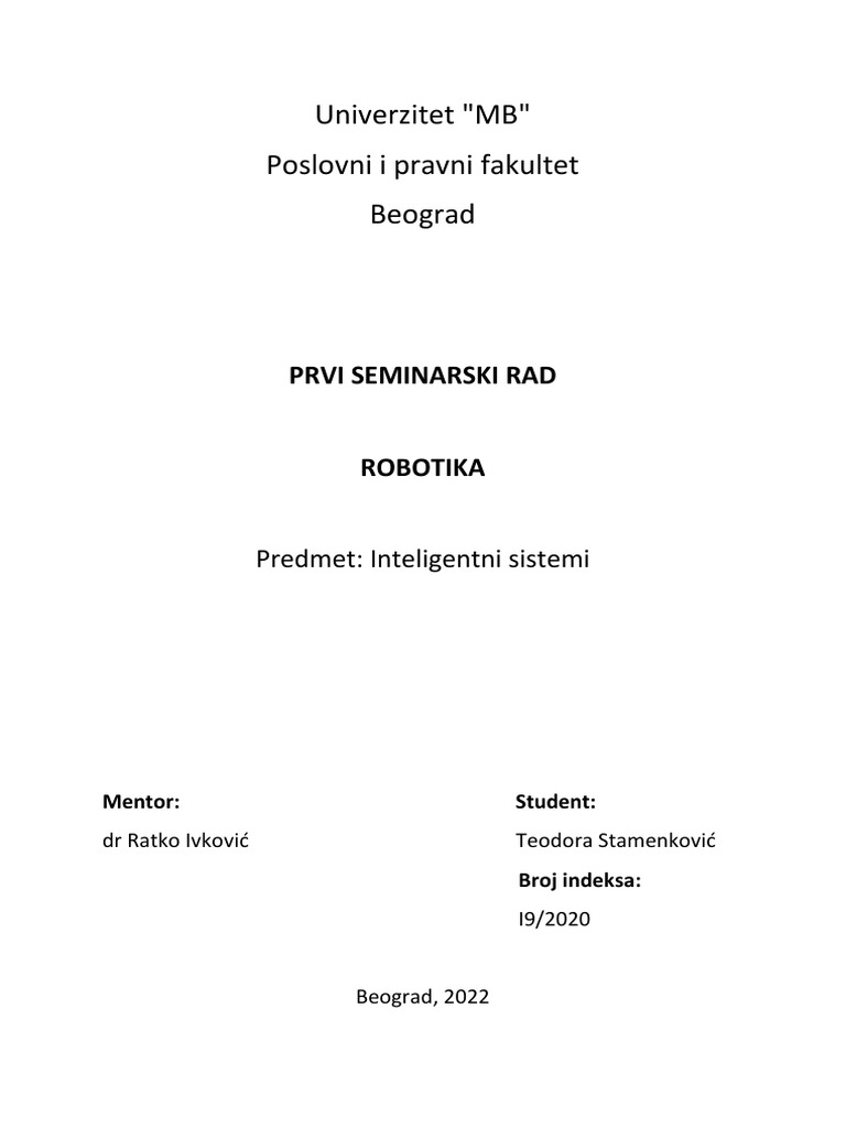 Robotika | PDF