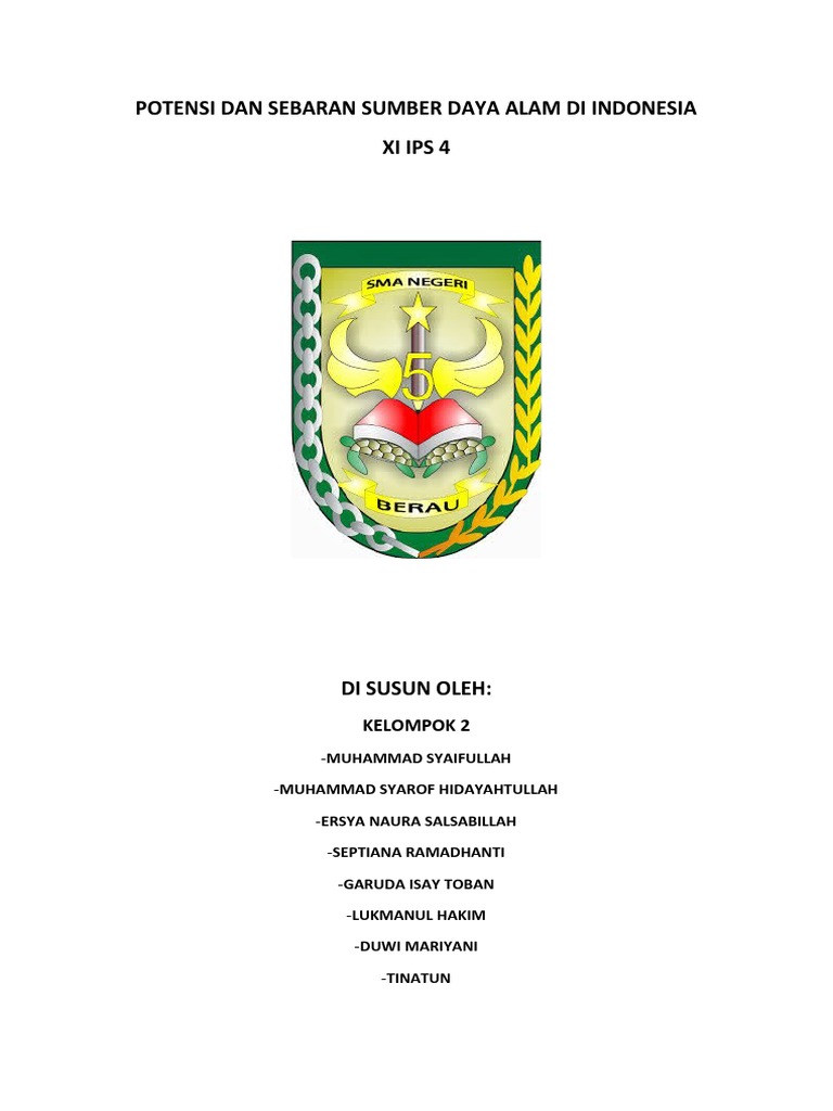 Potensi Dan Sebaran Sumber Daya Alam Di Indonesia | PDF