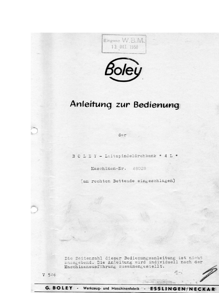 Boley 4L | PDF
