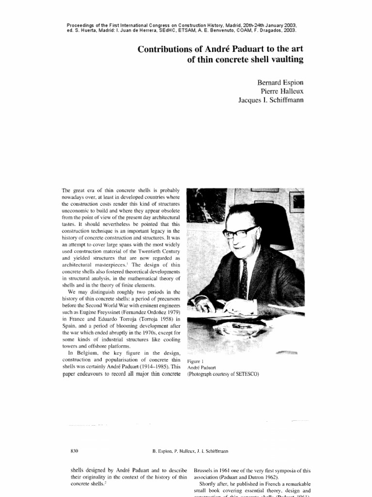 Thin Concrete Shell Vaulting | PDF | Vault (Architecture) | Concrete