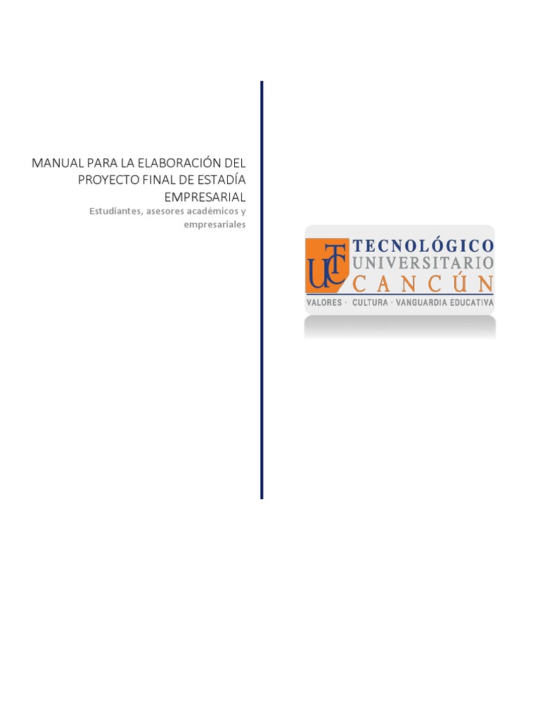 Manual para Elaboracion de Proyectos Finales de EE 2018 | PDF ...