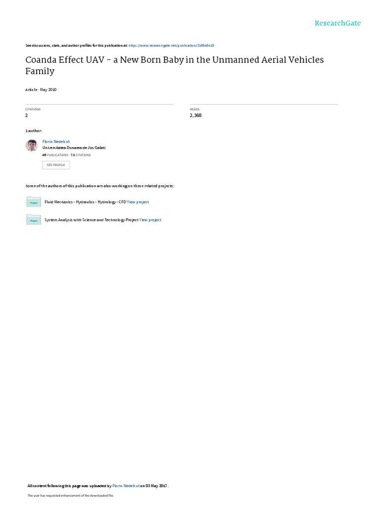 Coandă Effect UAV Innovations Explained | PDF | Unmanned Aerial Vehicle ...