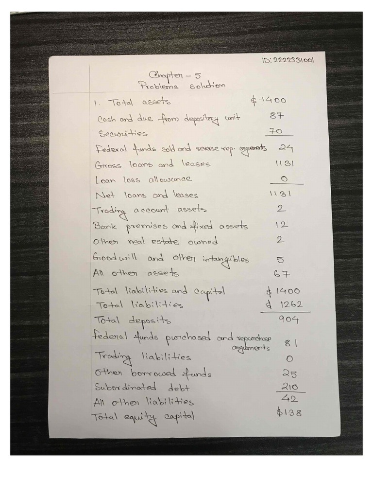 Chapter 5 Solution | PDF