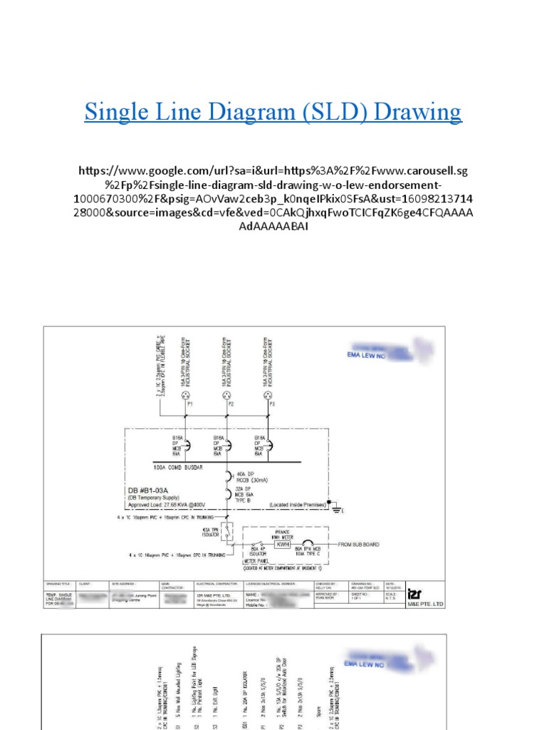 Single Line Diagram (SLD) Overview | PDF | Teaching Methods & Materials ...