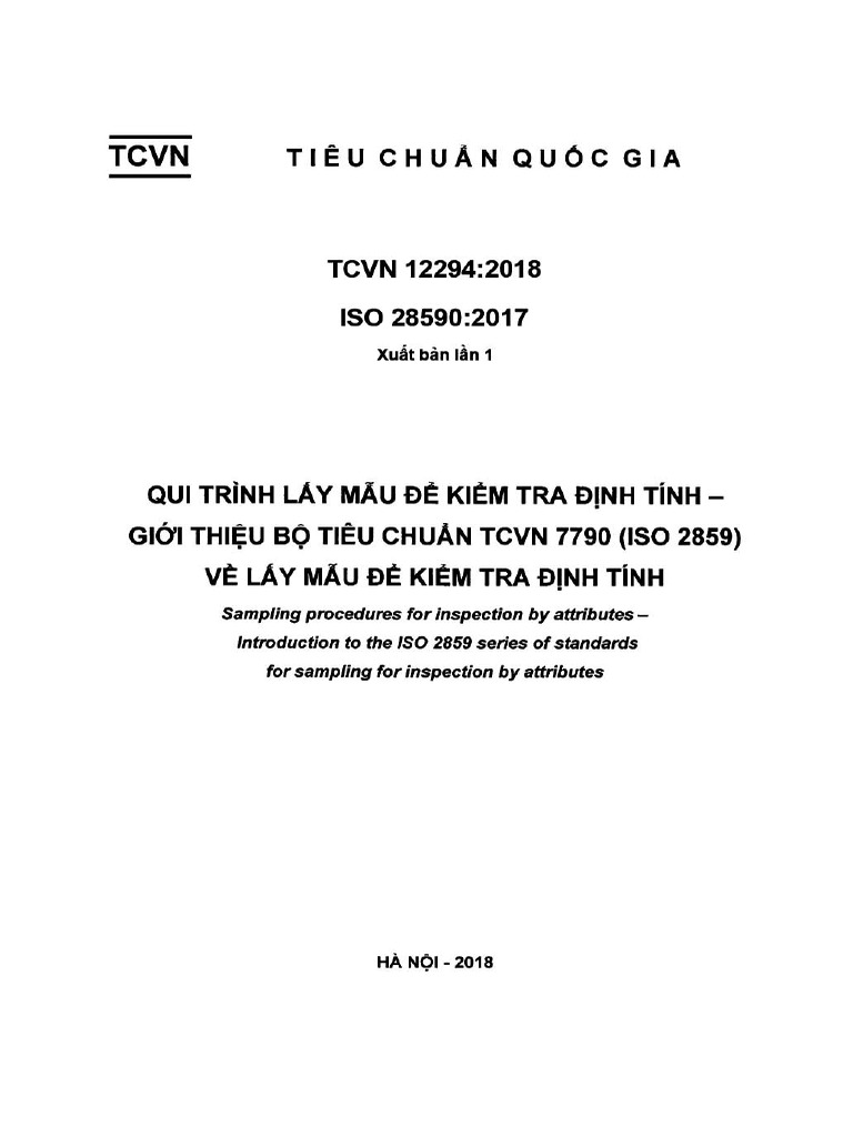 Van Ban gocTCVN - QCVN So TCVN 12294 - 2018 Ngay 30-11 - 0001 (Con Hieu Luc) | PDF