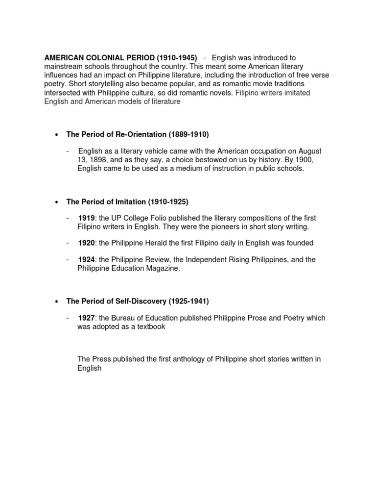 American Colonial Period | PDF