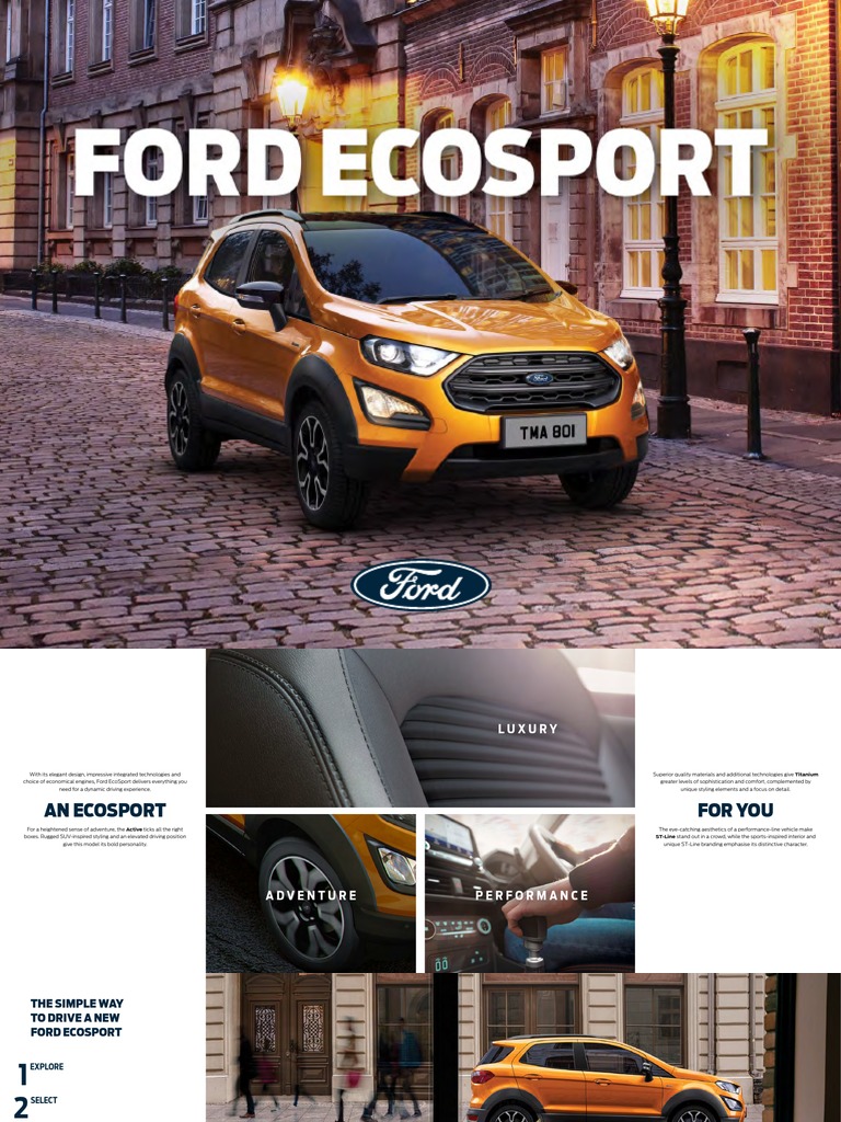 BRO Ford EcoSport - 2021 | PDF | Fuel Economy In Automobiles | Vehicle ...
