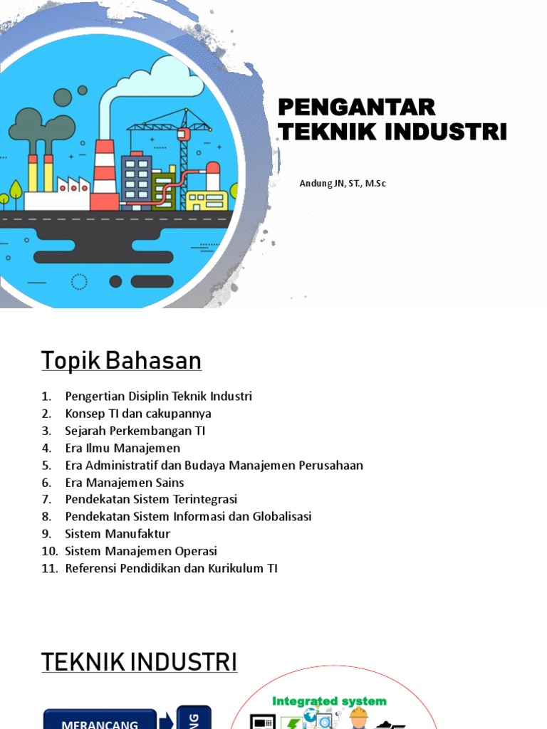 1 - Pengantar Teknik Industri | PDF | Seni | Teknologi & Rekayasa