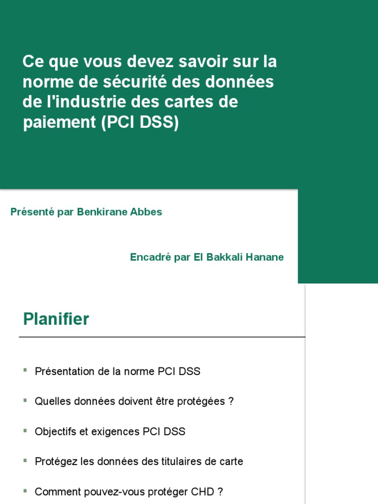 Guide sur la norme PCI DSS et protection CHD | PDF | Norme de sécurité ...
