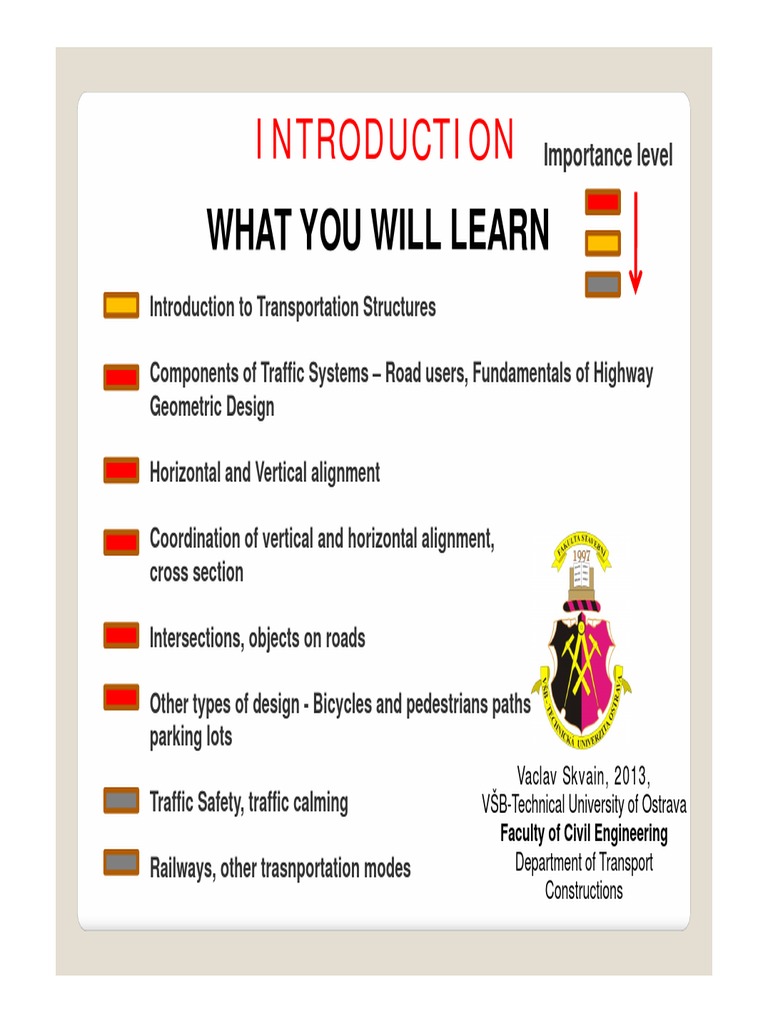 Lecture - PPT 01 INTRODUCTION TO TRANSPORTATION | PDF | Transport ...