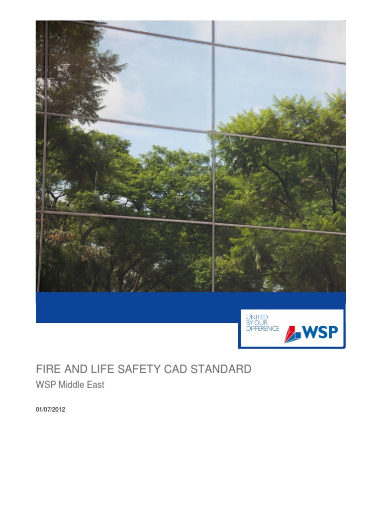 120701-WSPME-Fire and Life Safety Cad Standard-Issue 1 | PDF | Fire ...