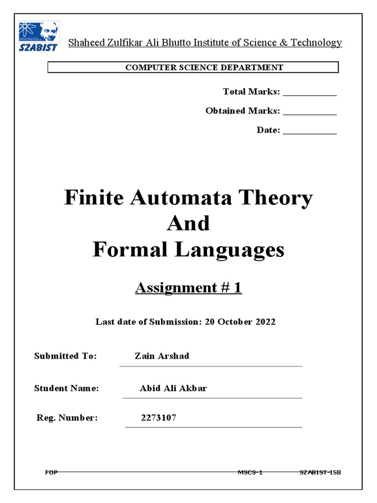 Assignment 01 2273107 20 10 2022 Pdf String Computer Science