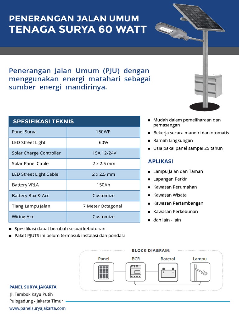 Brosur PJUTS 60W | PDF