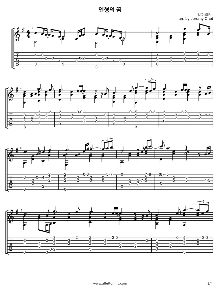 Tab - A Dream of A Doll | PDF