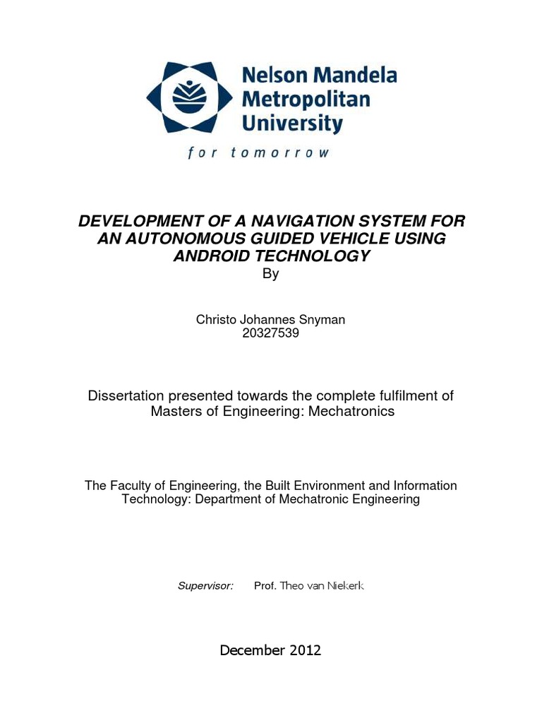 Development Of A Navigation System For Agv Using Android Pdf