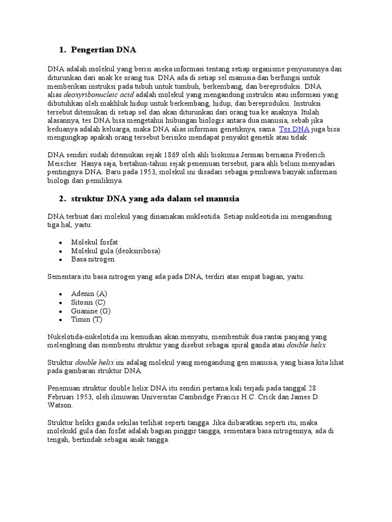Materi DNA | PDF