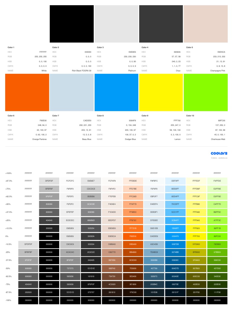 Palette | PDF | Rgb Color Model | Multidimensional Signal Processing