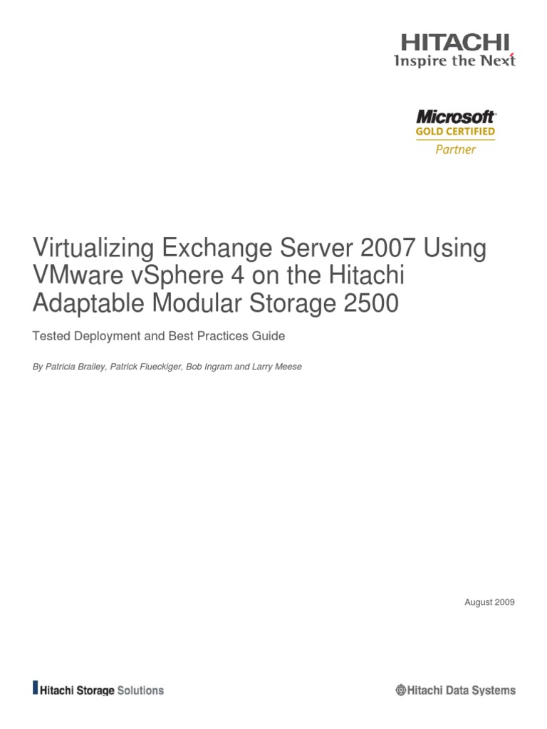 Hitachi Adaptable Modular Storage 2500 Best Practices Guide | PDF ...