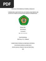 Proposal Pendidikan Dan Pelatihan Gizi | PDF | Kesehatan Holistik