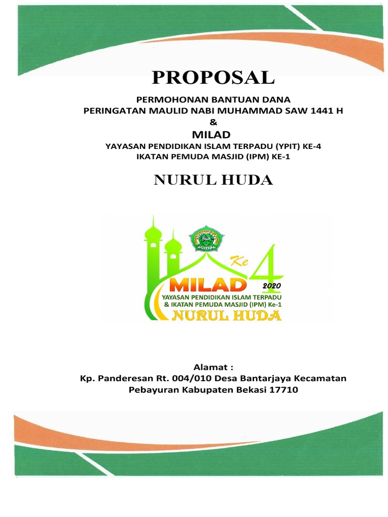 Proposal Milad Ke 4 NH | PDF