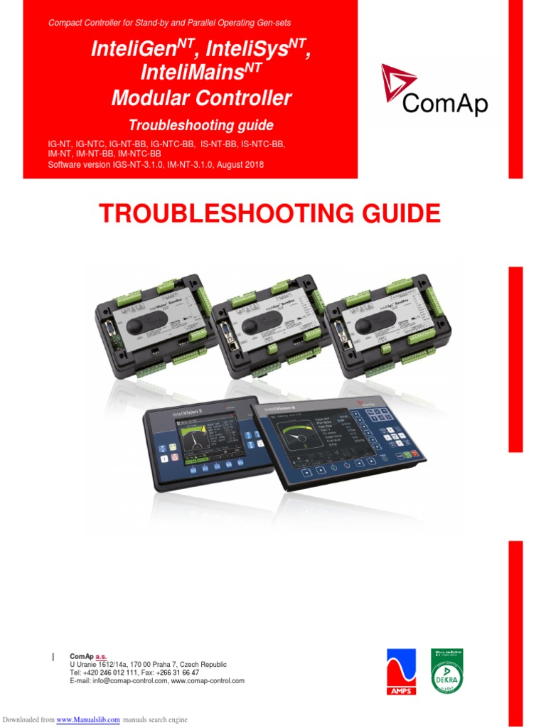 ComAp InteliSys NT Troubleshooting Manual | PDF | Mains Electricity | Booting