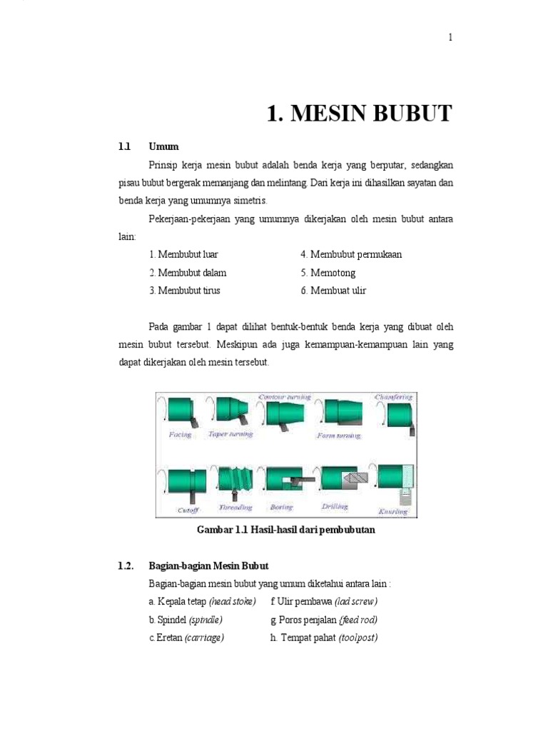 Mesin Bubut | PDF | Teknologi & Rekayasa
