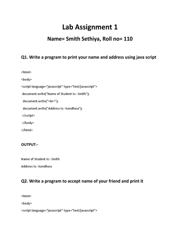Assignment 1.DSA | Download Free PDF | Java Script | Software Engineering Assignment 1.DSA | Download Free PDF | Java Script | Software Engineering