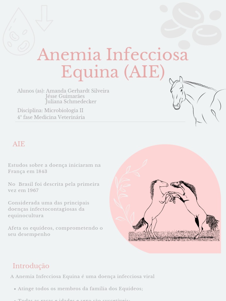 Anemia Infecciosa Equina (AIE) | PDF | Vírus | Cavalos