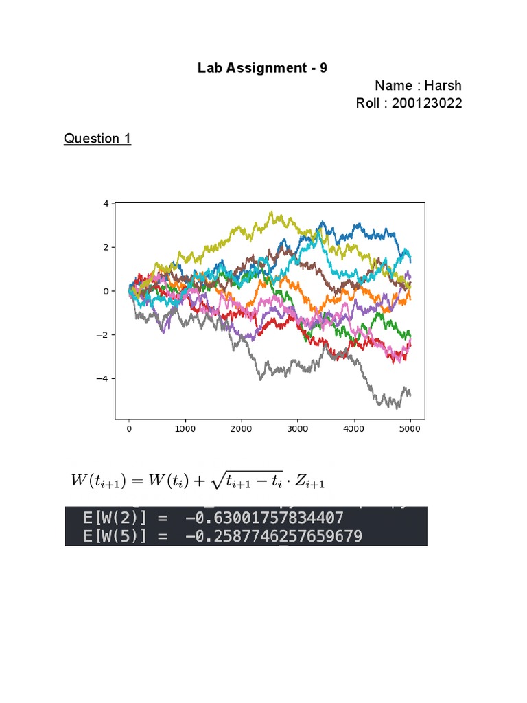 Monte Carlo Assignment 9 | PDF