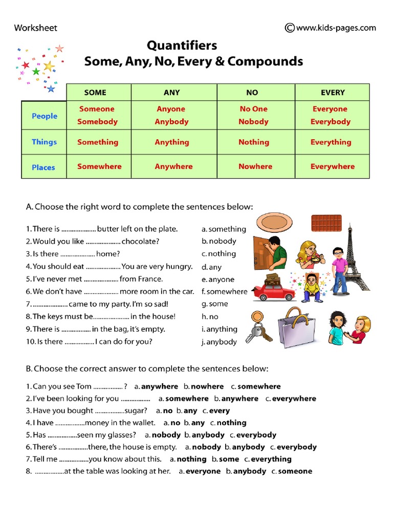 Some, Any, No, Every | PDF