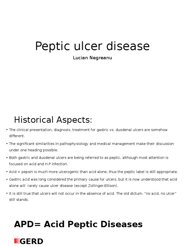 Peptic Ulcer Disease | Download Free PDF | Indigestion ...