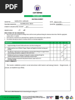 COT Rating Sheet-2023 | PDF | Teachers | Learning