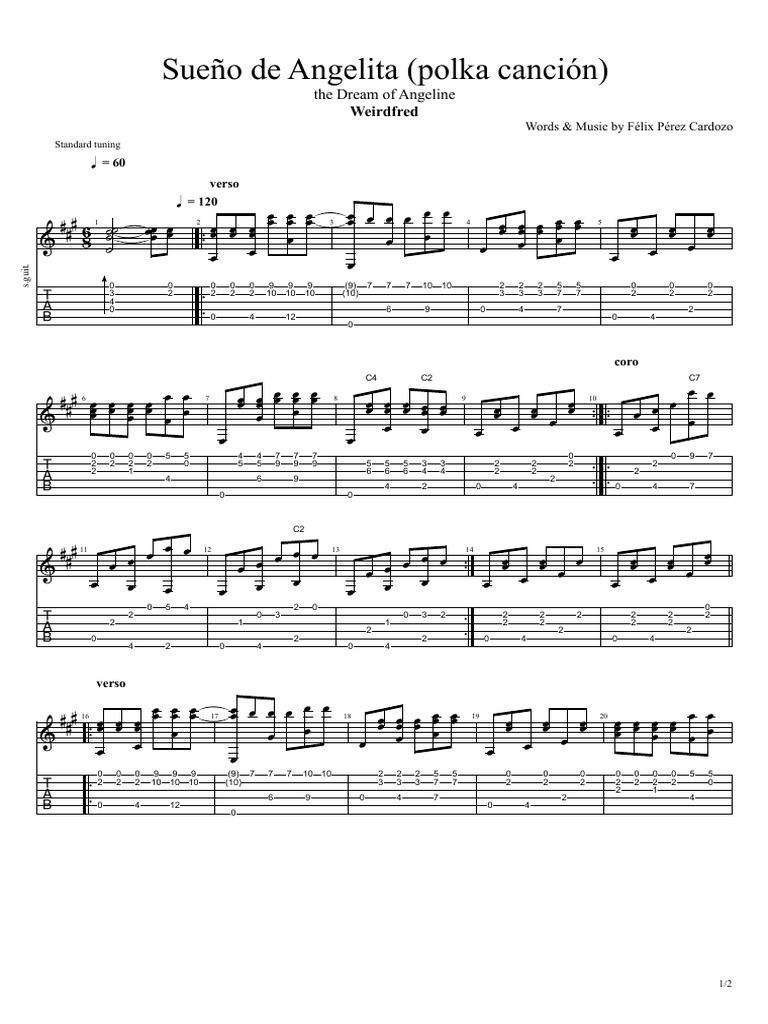 Sueño de Angelita - Polka Lyrics | PDF | Latin American Music | South ...