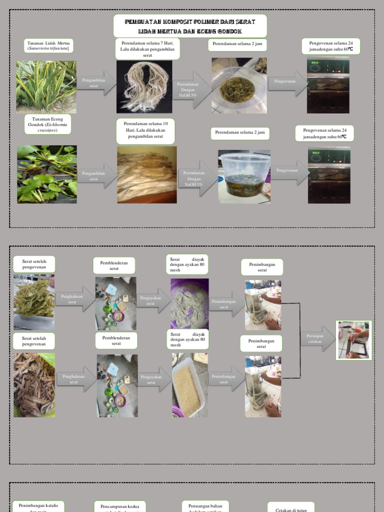Komposit Polimer dari Serat Lidah Mertua dan Eceng Gondok | PDF