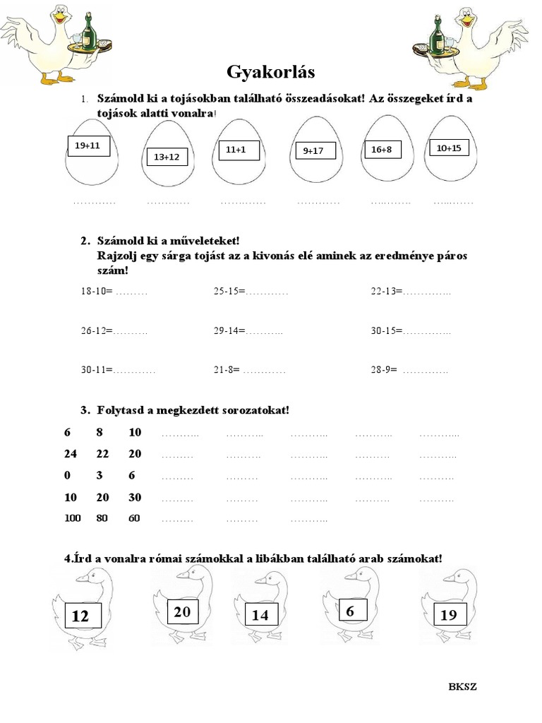Márton napi feladatlap | PDF