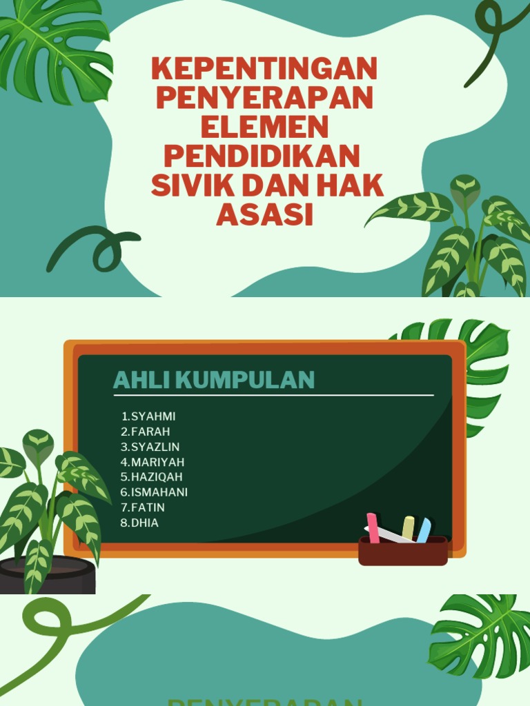 Kepentingan Penyerapan Elemen Pendidikan Sivik Dan Hak Asasi | PDF