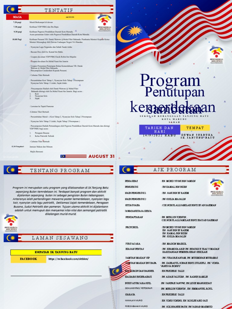 Tentatif Program Kemerdekaan | PDF
